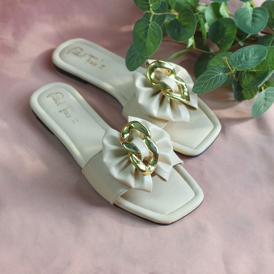 Vanilla Kisses - Slides - Beige